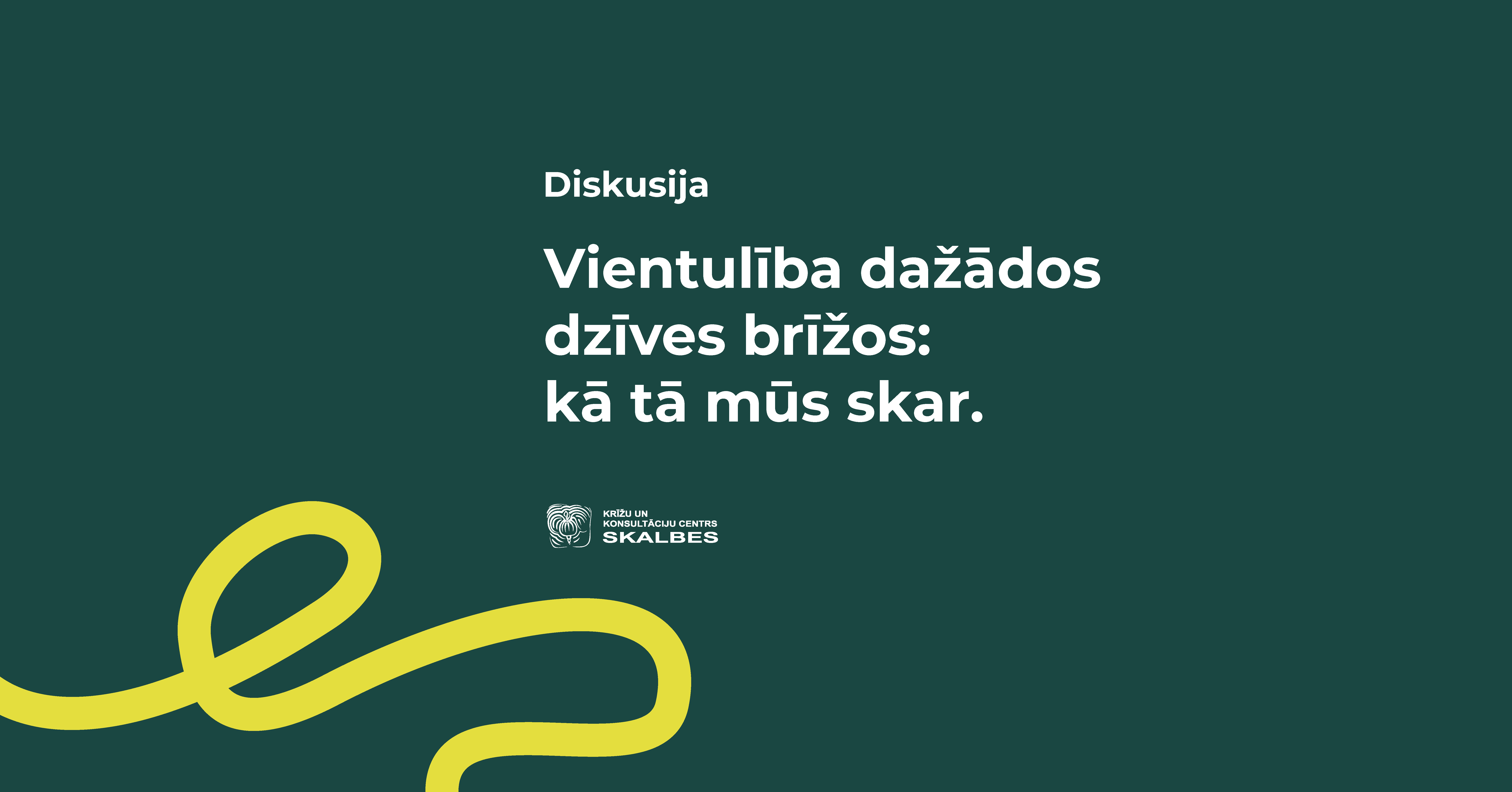 Diskusija "Vientulība dažādos dzīves brīžos: kā tā mūs skar” | Skalbes